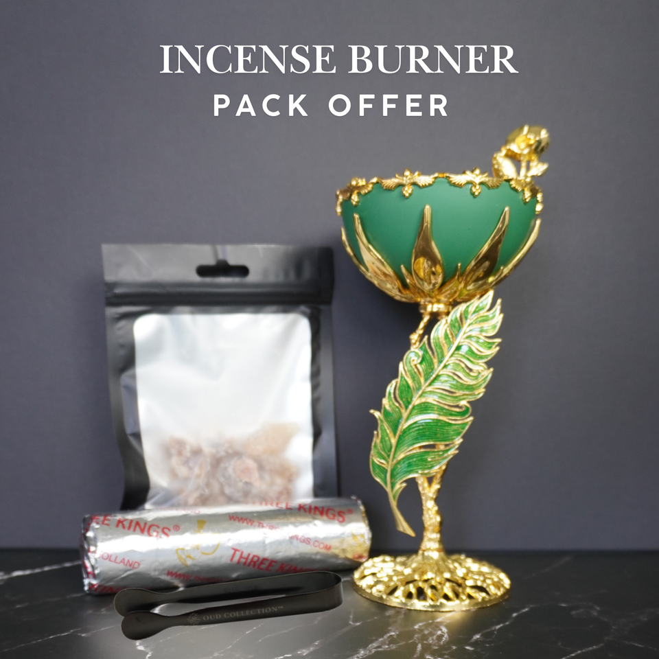 Green Incense Burner Complete Value Pack – Oud Luxury Collection Australia
